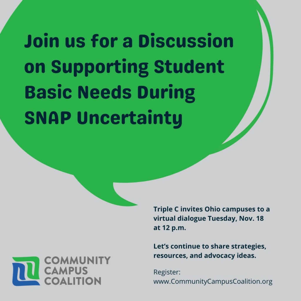 Join us for a Discussion on Supporting Student Basic Needs During SNAP ...